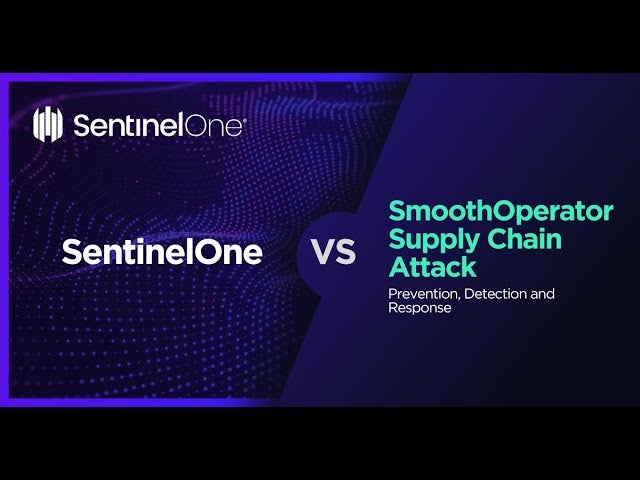 SentinelOne VS SmoothOperator - Detection and Forensics | SentinelOne JP