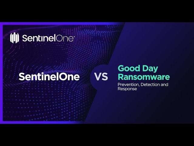 Ransomware Demo: SentinelOne vs. Good Day Ransomware - Detection and ...