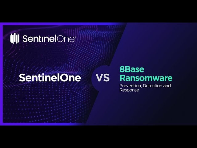 SentinelOne Demo: SentinelOne VS 8Base Ransomware - Protection | SentinelOne JP